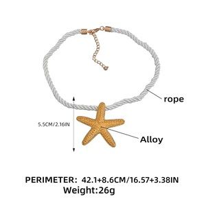 Zara | Jewelry | Zara Gold Seashore Necklaces Sea Shell Starfish Shell ...